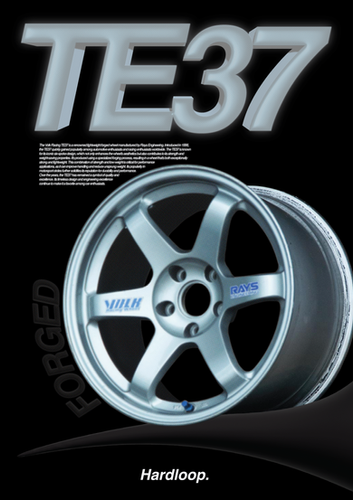 'TE37 Silver' Print | Hardloop