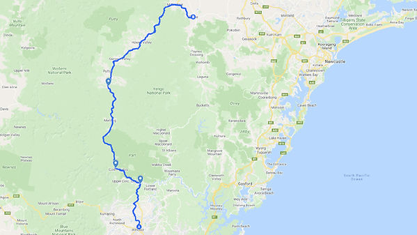 Putty Road in New South Wales