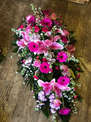 Luxury Mixed Pink Teardrop Spray | Flowers By Claudine