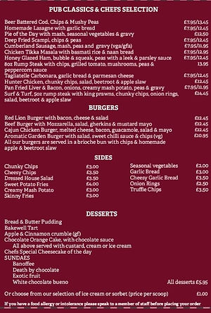 Feedback | The Red Lion