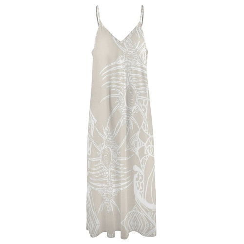 White Shell Maxi Dress | Jadeine Whiteside