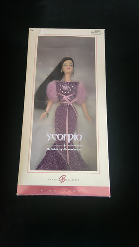 New Barbie Doll Collector Pink Label Scorpio Barbie Doll. Never removed ...