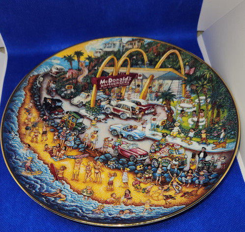Vintage McDonalds Porcelain Collectible Plate “Golden Summer” Franklin ...