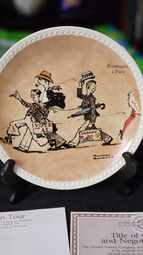 Norman Rockwell plate Norman Rockwell plate
