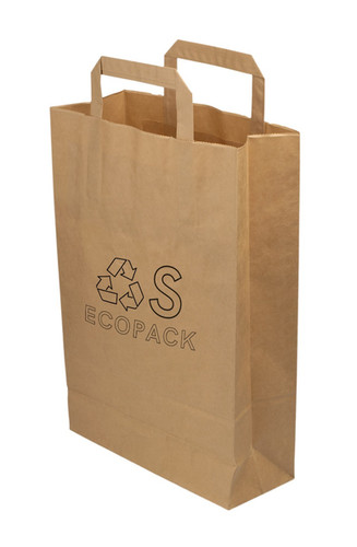 Flat handle paper bag | AS Ecopack