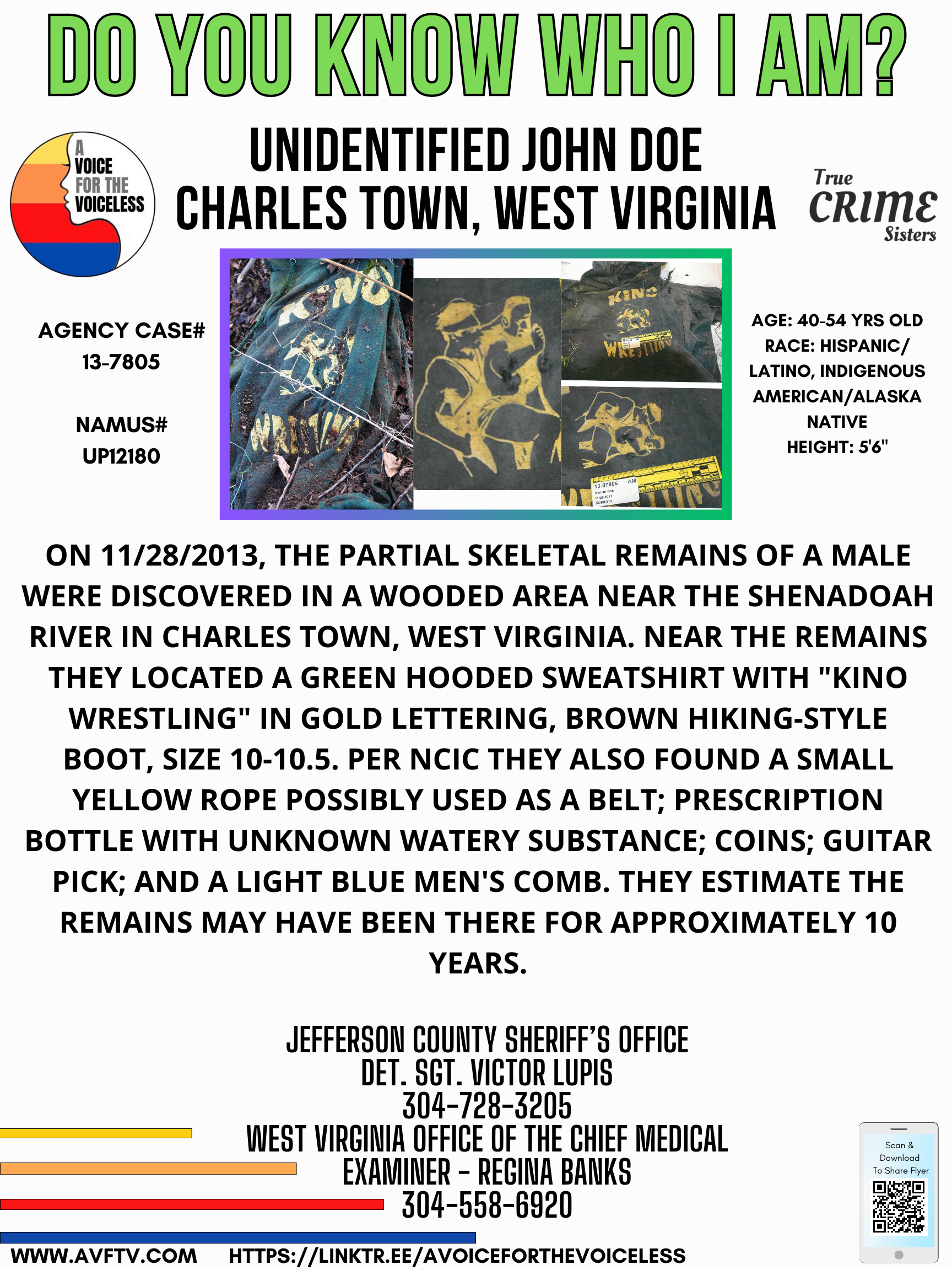 Unidentified Charles Town, West Virginia John Doe | AVFTV