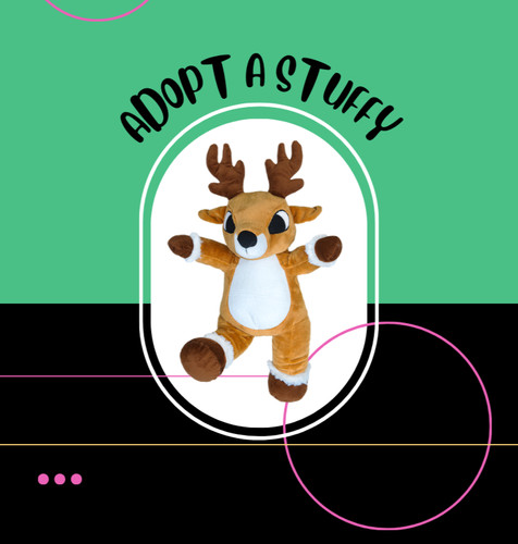 Adopt A Stuffy Reindeer | www.pikassoswig.com