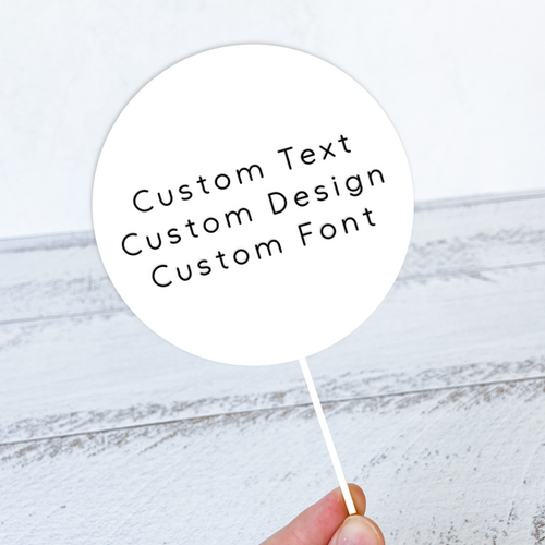 Custom Round Cake Topper | Little Letter Co