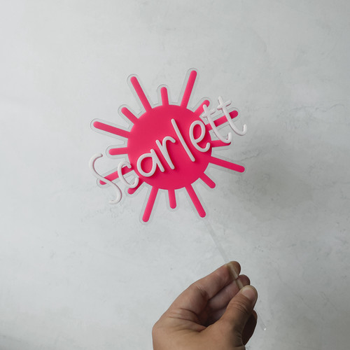 Sun "Name" Cake Topper | Little Letter Co