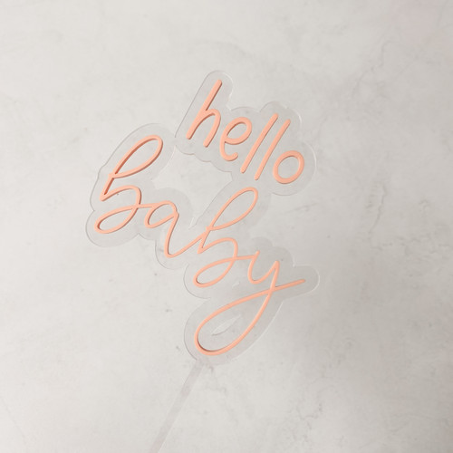 Hello Baby Cake Topper | Little Letter Co