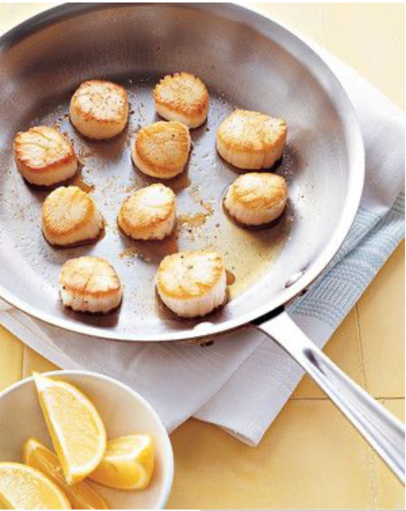 Pan-Seared Scallops with Lemon