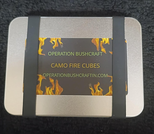 OPERATION BUSHCRAFT CAMO FIRE CUBE TIN | Mysite