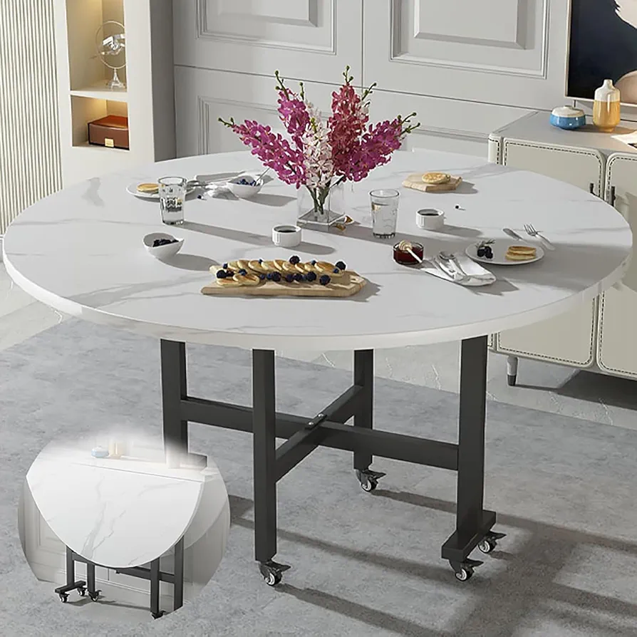 萬方輪多功能接叠餐桌 | Multi Used Turnaround Wheels Table | Skyfunmart