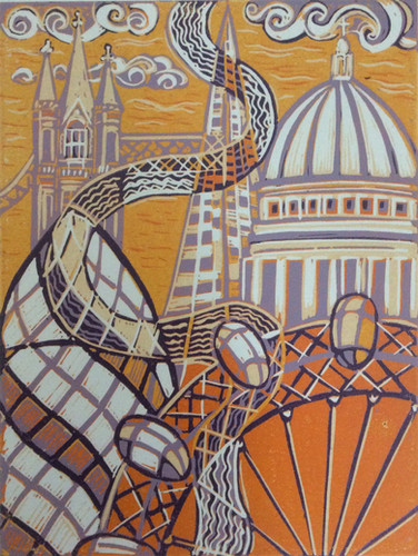Diana Croft - London Icons | GreenwichPrintmakers