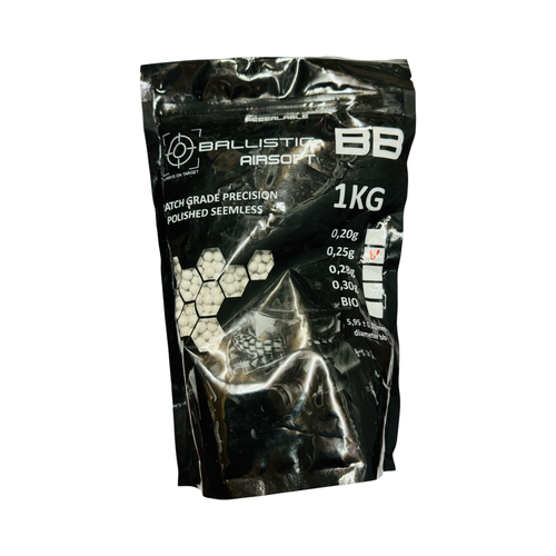 BALLISTIC AIRSOFT 6MM BB 1KG BAG .20G | Athena Tactical