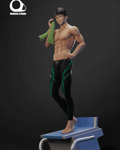 【READY STOCK】Overdog Studio - Free : Sosuke Yamazaki 山崎宗介 Free! Resin ...