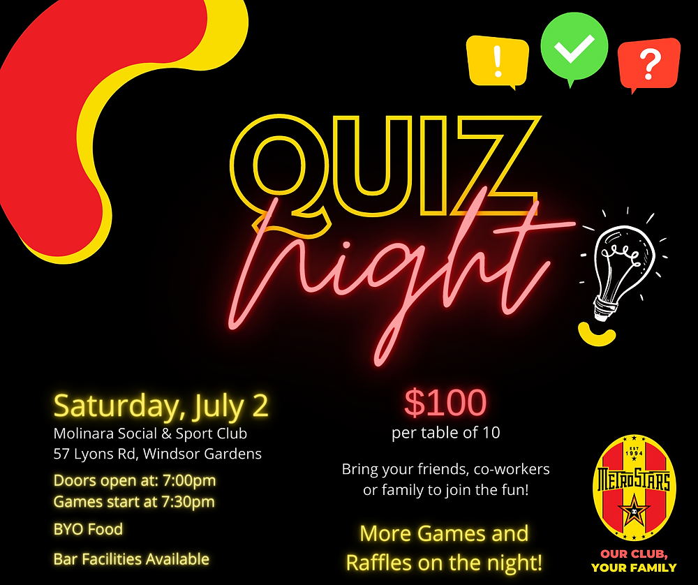 Quiz Night Event Details