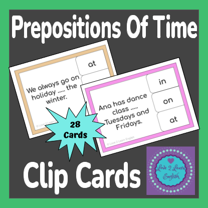 Preposition of Location | Task Cards | ESL Grammar | Centers Activity ...