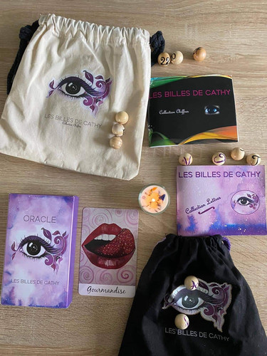 Les Billes de Cathy collection chiffres et lettres | Cathy Laborde Médium