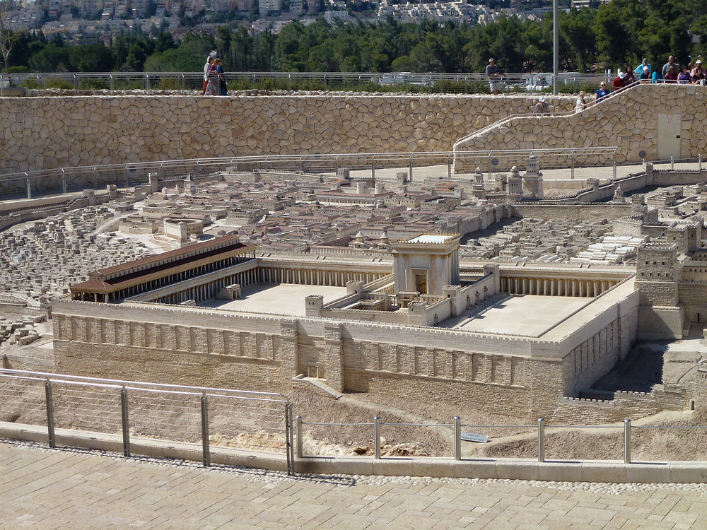 Scale model of the Temple in Jesus' time on display in Jerusalem