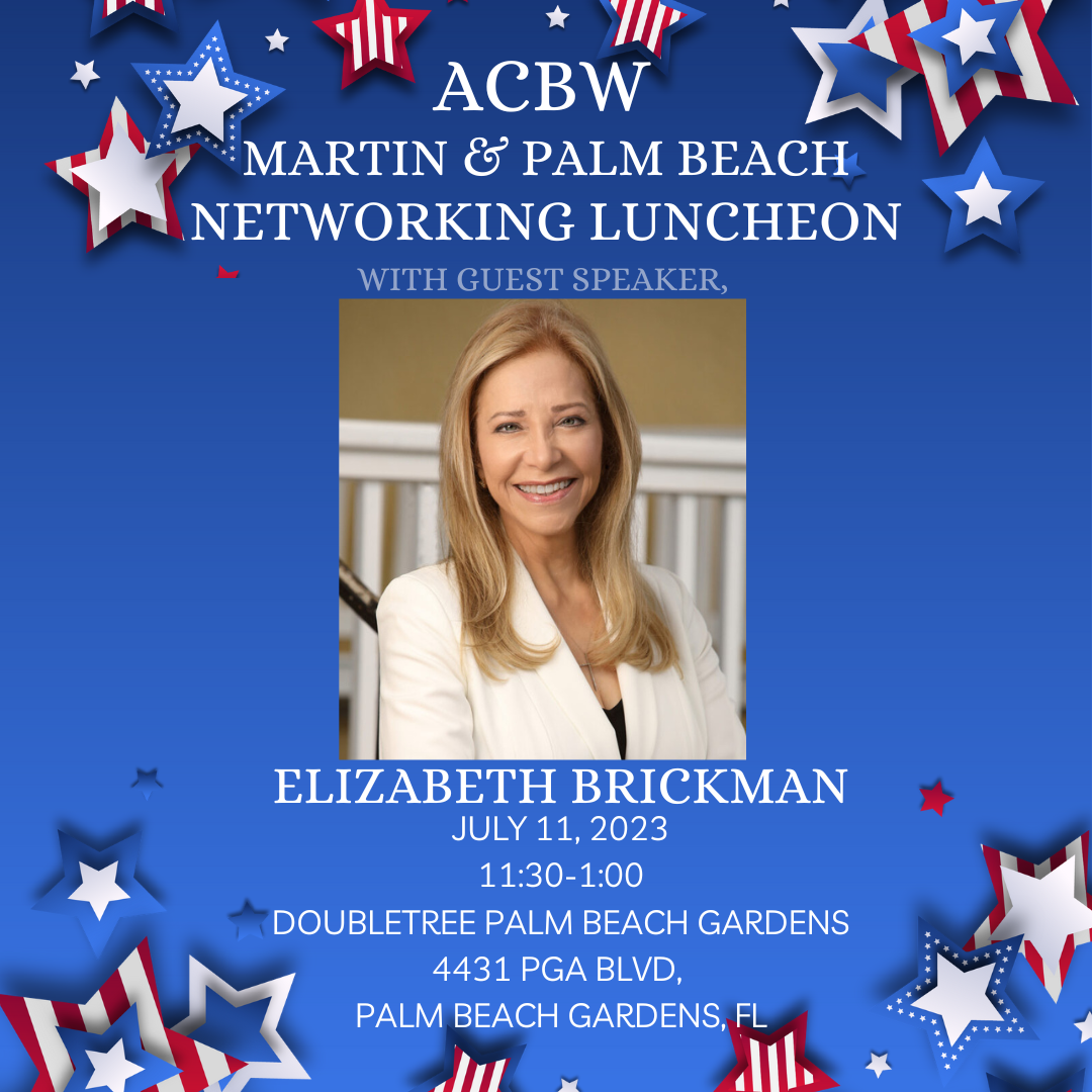 ACBW Palm Beach & Martin County Special Event Luncheon with Elizabeth ...