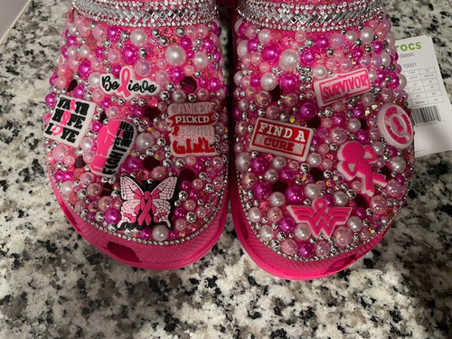 Bling Crocs Breast Cancer | Mysite