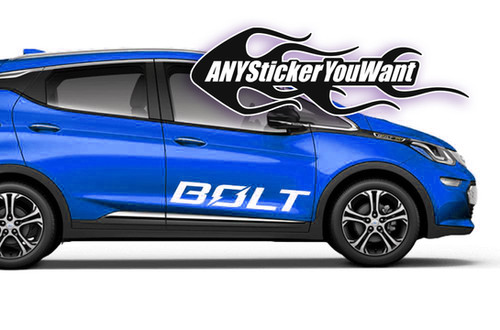 Chevy Chevrolet Bolt Rocker Name Side Stripe Decal | ANYStickerUWant.com