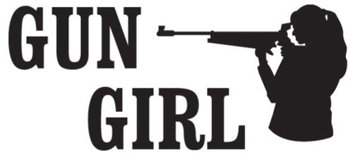 GUN GIRL Gun Decal Sticker | ANYStickerUWant.com