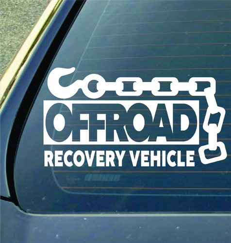 Off Road Recovery Unit Vinyl Decal Sticker | ANYStickerUWant.com