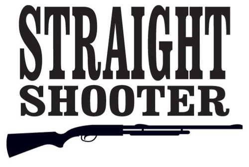 STRAIGHT SHOOTER Gun Decal Sticker | ANYStickerUWant.com