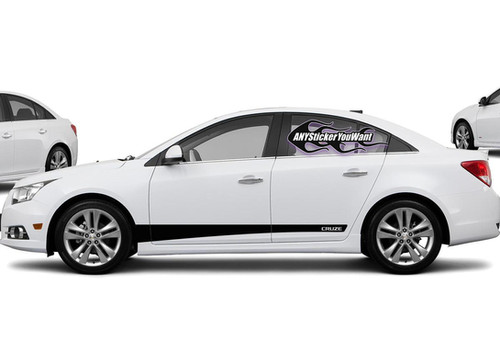 Chevy Chevrolet Holden Cruze Rocker Panel Stripes Decal Sticker 18 ...