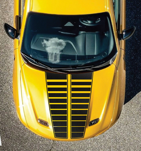 Split Style Fading Pinstripe Hood Stripe Kit Vinyl Decal Fits Dodge ...