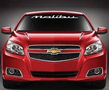 Chevy Malibu Windshield Vinyl Decal Sticker | ANYStickerUWant.com