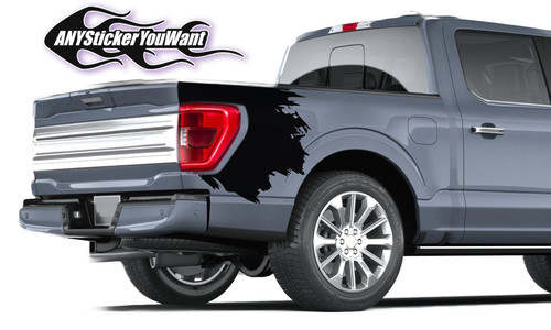Ford F150 F250 F350 Rear Bed Splash 6 Decal Sticker | ANYStickerUWant.com