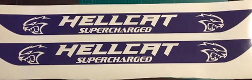 Dodge Hellcat Supercharged Sill Vinyl Decal Sticker 6 | ANYStickerUWant.com