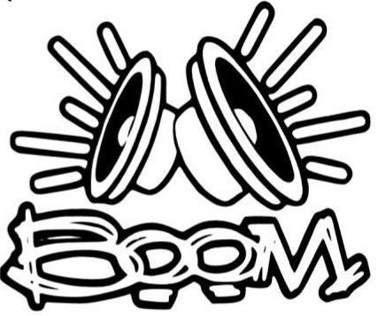 BOOM Speakers Vinyl Decal Sticker | ANYStickerUWant.com