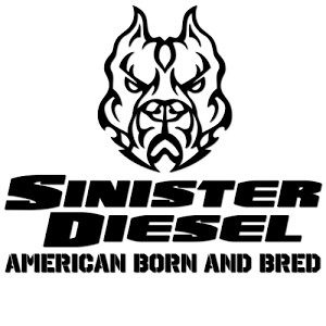 SINISTER DIESEL American Born and Bred Decal Sticker | ANYStickerUWant.com