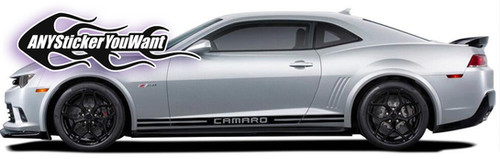 Chevy Chevrolet Camaro Double Rocker With Name Decal Sticker ...