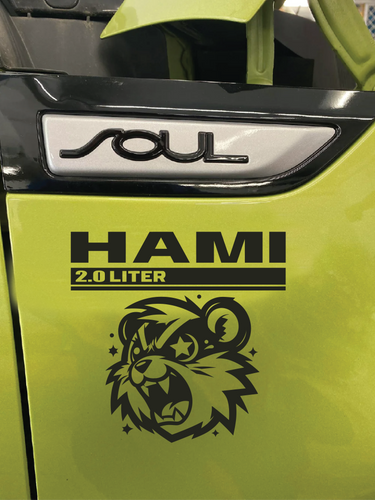KIA Soul Madman HAMI 2.0 Liter Decal Sticker 5 - Set of Two ...