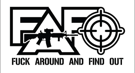 Fuck Around and Find Out FAFO Gun Site Vinyl Decal Sticker 12 ...