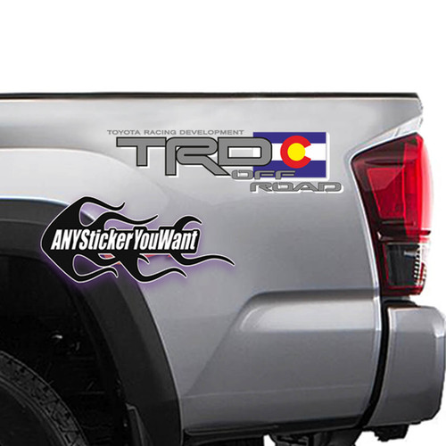 TRD Off Road Colorado Flag Edition Decal Sticker | ANYStickerUWant.com