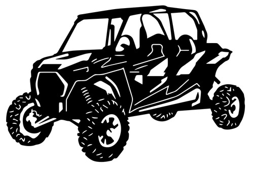 UTV ATV 4Wheeler Decal Sticker 117 (add text/name or saying ...
