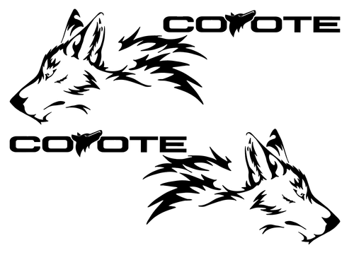 Coyote 2 Vinyl Decal Sticker | ANYStickerUWant.com