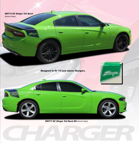 Dodge Charger DC STINGER TAIL BAND Vinyl Decal Sticker ...