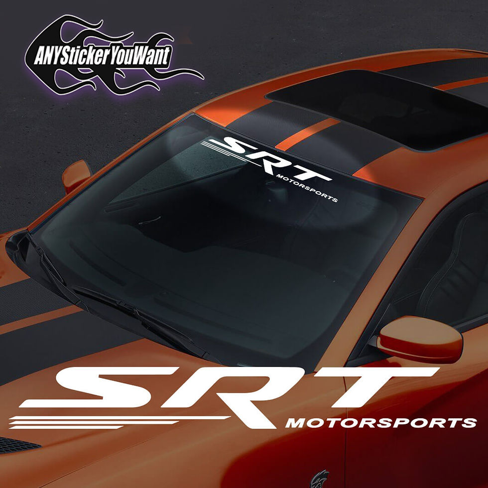 SRT Motorsports Vinyl Decal Sticker | ANYStickerUWant.com