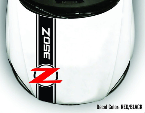 Nissan 350Z 2 Color Hood Stripe Vinyl Decal Sticker | ANYStickerUWant.com