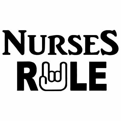 Nurse RULE Decal Sticker | ANYStickerUWant.com