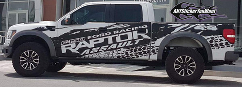 Ford Raptor Ranger F150 F250 F350 Full Truck Assault Racing Vinyl Decal ...