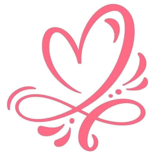 Squiggly Heart Decal Sticker | ANYStickerUWant.com