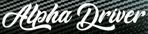 ALPHA Driver Decal Sticker | ANYStickerUWant.com
